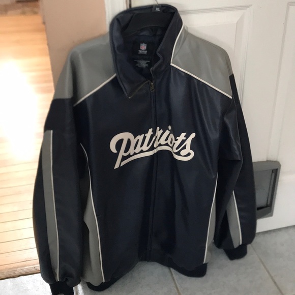 NFL | Jackets & Coats | Vintage Mens New England Patriots Leather ...